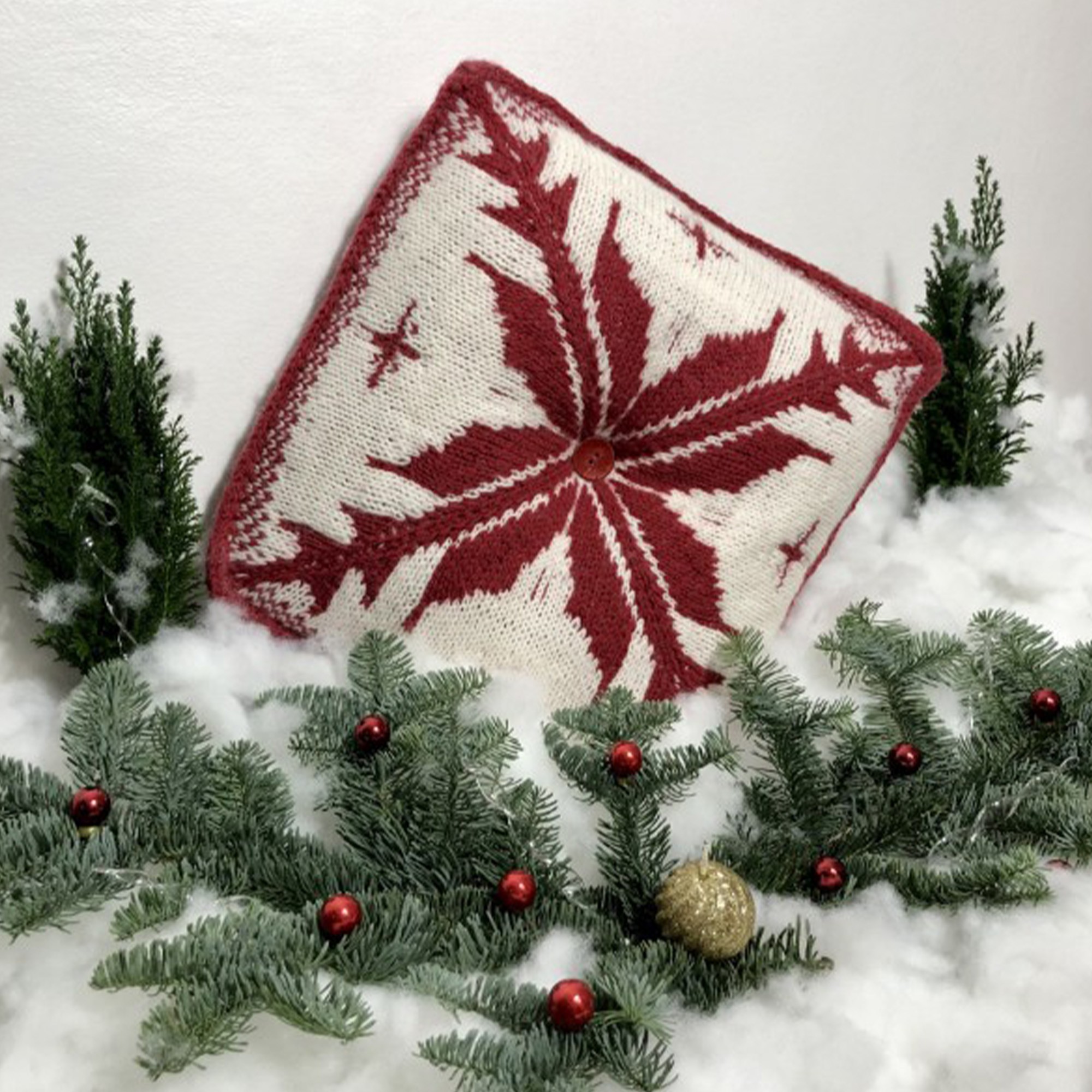 Kit Cuscino Natale | Cuscini Natalizi Fai Da Te - Tricot Cafè Kit Cuscino Natale | Cuscini Natalizi Fai Da Te - Tricot Cafè